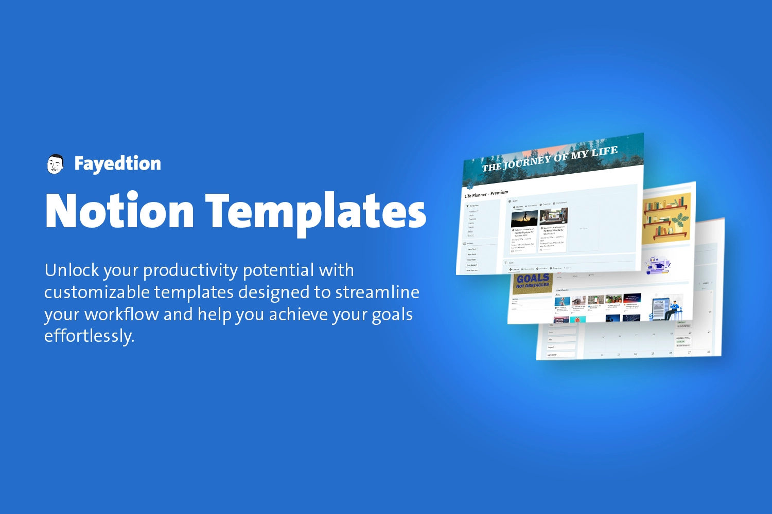 Notion Templates to optimize your life and work | Fayed - Fayedtion